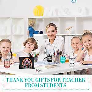 Rtteri 36 Pcs Christmas Gifts Teacher Appreciation Gifts in Bulk for Women 12 Insulated Tumblers Coffee Mug, 12 Makeup Bag and 12 Keychains, Thank You Retirement Gifts for Teachers (Multicolor)