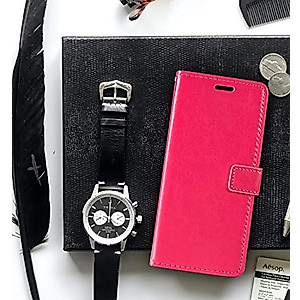 Shantime for Infinix Note 30 VIP Case, Premium PU Leather Magnetic Flip Case Cover with Card Holder and Kickstand for Infinix GT 10 Pro 5G (6.67”) Rose