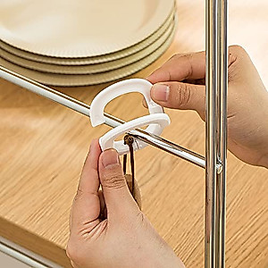 Poeland Multi-Purpose Hooks S Hanging Hooks Foldable Hanger for Kitchen, Wardrobe, Bathroom, Outdoor, 4 Pack