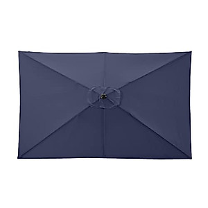 Pure Garden 50-LG1276 Rectangular Patio Umbrella Color, Navy Blue