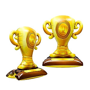 Gallasy Giant Standing Champion Trophy Aluminum Foil Balloon, First Prize Balloon 41 * 34 inch for Sport Basketball Football Graduation Party Supplies