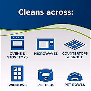 Bissell PowerFresh Lift-Off Pet Steam Mop, Steamer, Tile, Bathroom, Hard Wood Floor Cleaner, 1544A, Orange