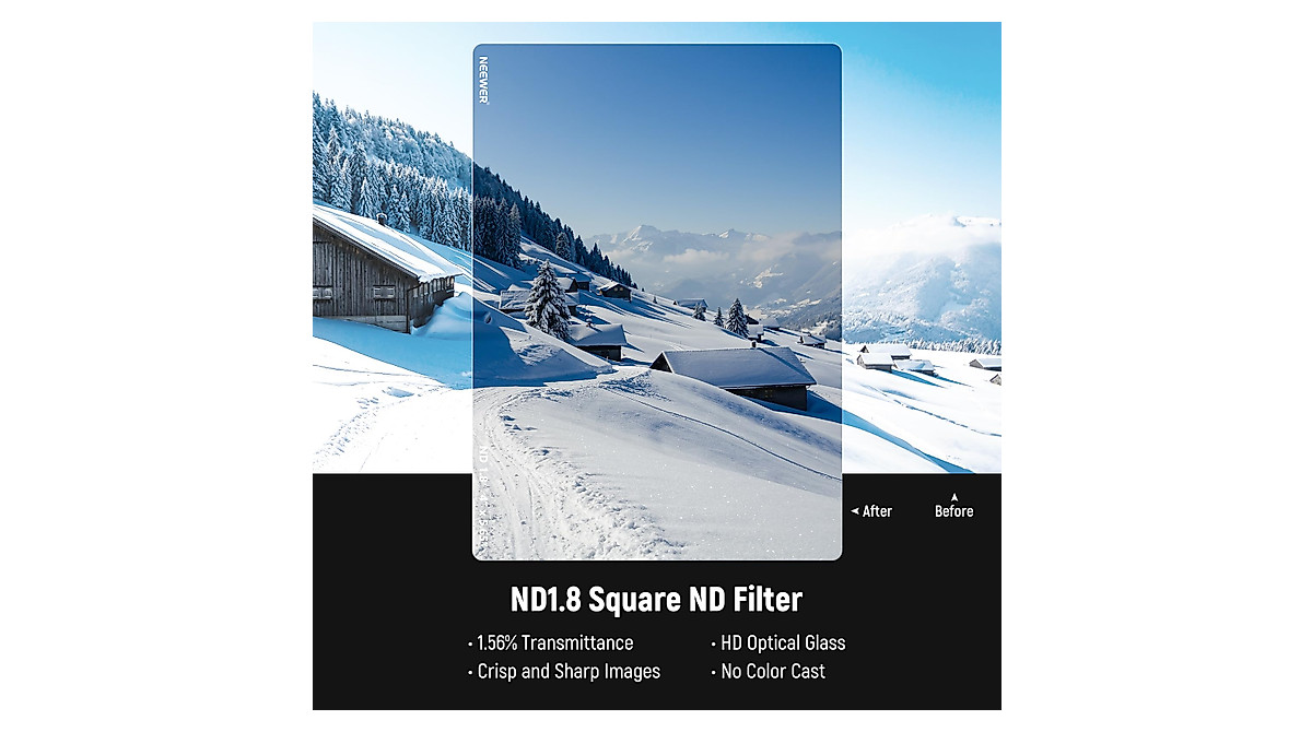 NEEWER ND1.8 Square ND Filter for Filmmakers
