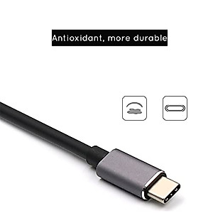 Leya-US Spare Part USB-C/Type-C to HD 4K HDMI + RJ45 + USB 3.0 + USB 2.0 + PD 5 in 1 HUB Converter