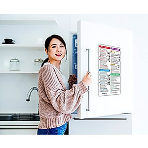 Infant, Child CPR Magnet - CPR, Choking, Poison, Burns, Dental Emergency First Aid Sign - Quick Reference Card, 8.5 x 11 in.