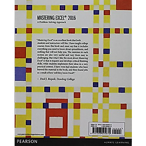 Mastering Excel 2016: A Problem-Solving Approach