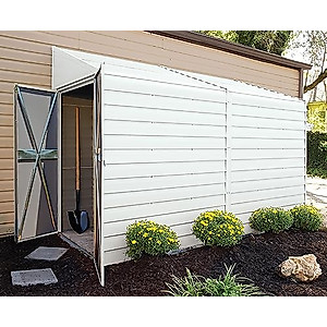 Arrow Shed Yardsaver Compact Galvanized Steel Storage Shed with Pent Roof, 4' x 10'