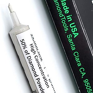 TechDiamondTools Diamond Polishing Compound Polishing Paste 14,000 Grit 0-1 Microns for Marble Glass Metal Rock Jewelry Resin Silver Chrome Gemstone with High Concentration of Diamond Powder USA Made