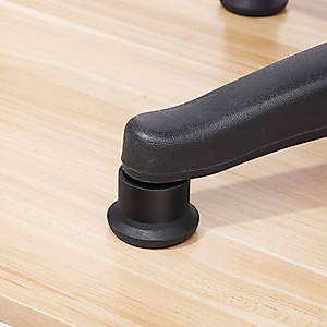 BESPORTBLE Bell Glides Replacement Office Chair or Stool Swivel Caster Wheels to Fixed Stationary Castors, Set of 5