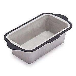Trudeau Structure Silicone Pro Standard Loaf Pan , Marble White