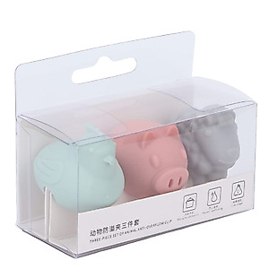 3pcs Pot Side Clips, Prevent Overflow Silicone Cute Animal Shape Pot Lid Lifting Clips Kitchen Cooking Tools