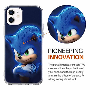 2 × Cool Phone Case for iPhone 12 Pro /iPhone 12 Case Clear 6.1",Adventure Games Anime Printed,Game Character Design Pattern Transparent Cases for Men Boys Women Girls,Soft TPU Funda for iPhone12 Pro