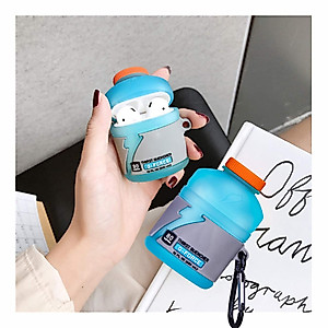 Cases for Airpod 2&1 Case, Cute 3D Funny Bottle Airpods 1st 2nd Case, Soft Silicone Portable Cover, Fashion Cool Fun Stylish Air Pods Shell Cases for Girls Women Boys Kids Teen