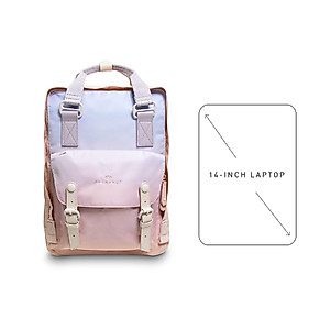 Doughnut Macaroon Sky Series 16L Travel College School Lightweight Casual Bookbag Backpack for Women Girls with Laptop Compartment Fit 14Inch Notebook