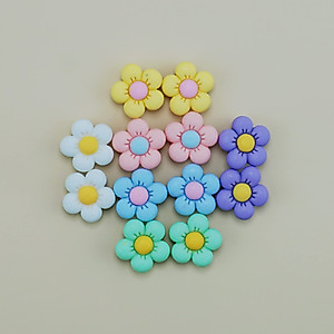 AD. Myhm Cute Flower Shoe Charms 12Pcs Flower Shoe Charms Clog Pins Gifts For Girls Women