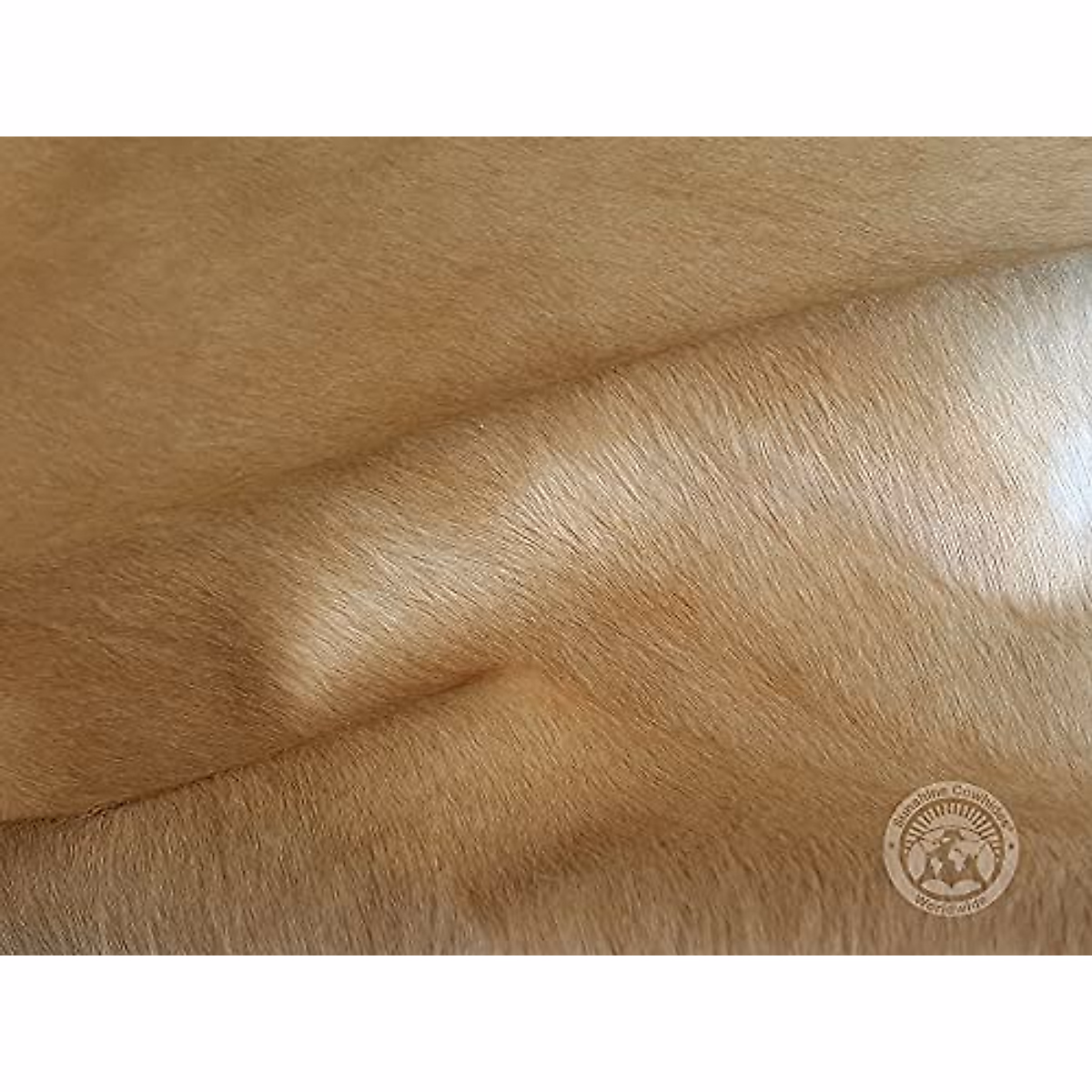 Genuine Palomino Beige Cowhide Rug Large 6 x 7-8 ft. 180 x 240 cm