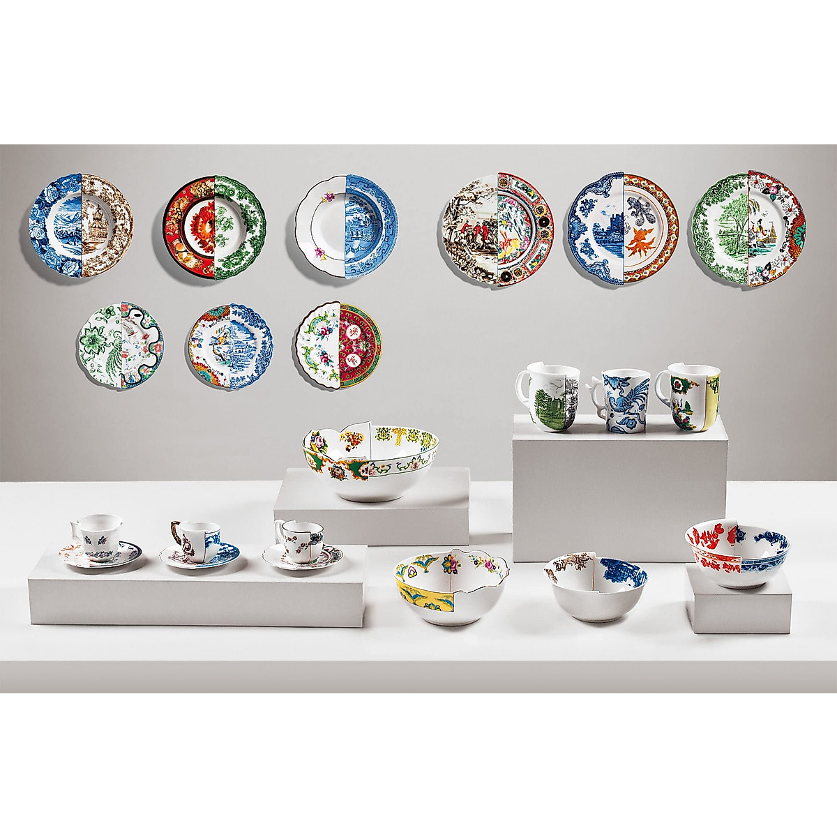 SELETTI Hybrid-Fillide Porcelain Soup Plate Diameter 25.4 cm Height 4.2 cm