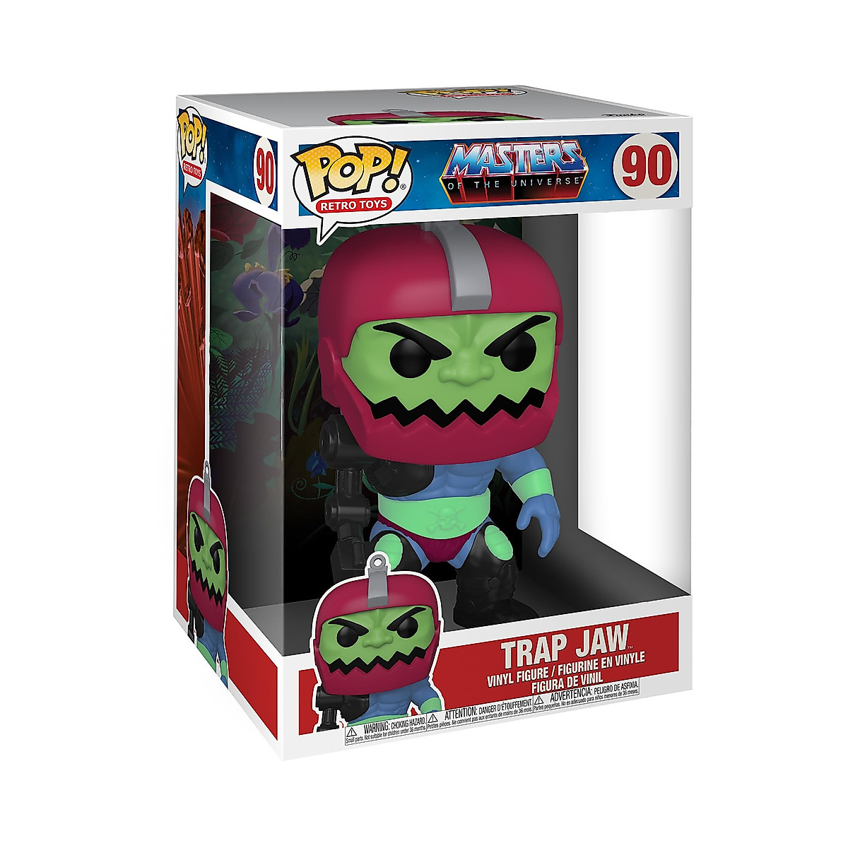 Funko POP Jumbo Retro Toys: Master's of The Universe - 10" Trapjaw, Multicolor, Standard (56200)