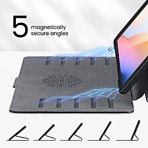 ZtotopCases for Samsung Galaxy Tab S6 Lite 10.4 Inch Tablet Case 2024/2022/2020 [5 Magnetic Stand Angles] with S Pen Holder,PU Leather, TPU+PC Back Cover, Model(SM-P620/P625/P610/P613/P615/619), Black