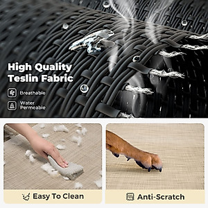 Veehoo Original Cooling Elevated Dog Bed, Outdoor Raised Dog Cots Bed for Large Dogs, Portable Standing Pet Bed with Washable Breathable Mesh, No-Slip Feet for Indoor Outdoor, XX-Large, Beige Coffee