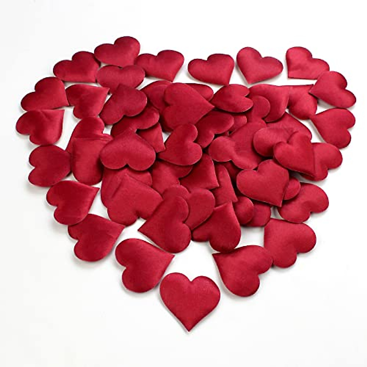 MiKoom Valentine's Day Decoration Heart Shape Petals, 500 Pcs Heart Confetti Red Heart Sponge Petals for Romantic Night, Wedding Birthday Party Supplies Decor