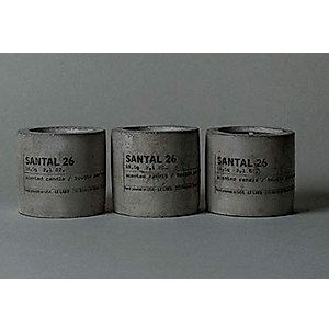 Le Labo SANTAL 26 mini concrete candles 59.5g / 2.1oz each. Set of 3 candles.