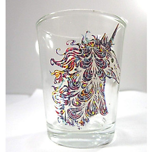 World Buyers Set of 3 Decorative shot glasses with 3 variation images Product Dimensions: 1.3125Dia x2.375 H (Unicorns)