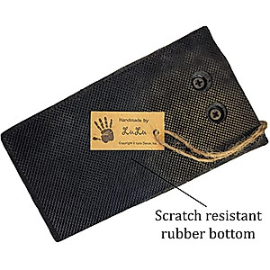 Lulu Decor, Cast Iron Fleur De Lis Door Stop, Door Stopper in Antique Black Finish, Beautiful and Useful Product (1 Piece)