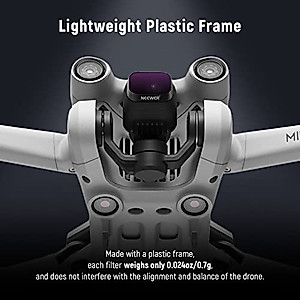 NEEWER ND Filter Set Compatible with DJI Mini 3/Mini 3 Pro, 6 Pack CPL ND8 ND16 ND32 ND64 ND128 Neutral Density Filter Drone Lens Accessory, Multi Coated HD Optical Glass, Lightweight Plastic Frame