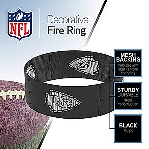Blue Sky Outdoor Living FR361208-STEELERS Round Ring Fire Pit, Steelers