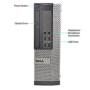 Dell Optiplex 990 SFF Desktop Computer PC (Intel Core i5 Processor, 16 GB Ram, 256 GB SSD, DVD-RW, WiFi, Bluetooth 4.0, Keyboard Mouse) 22-inch LCD Monitor, Windows 10 Pro (Renewed)