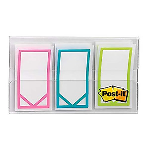 Post-it Memo Flags, 60 Count, 1 in Wide, Assorted Bright Colors (682-ARROW)