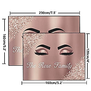 Eyelash Print Area Rug Custom Personalized Carpet for Living Room Yoga Bedroom Playing Room Camping 4'x5.2'