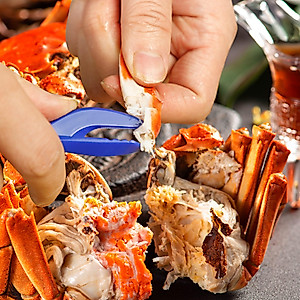 6Pcs Crab Legs Crackers, Crackers Picks Tools Crab Crackers and Tools for Lobster Crab Crayfish, Easy Opener Shellfish Picks Knife, Seafood Tools