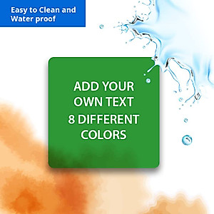 Choose Your Shape Custom Magnets | Personalized Gifts | Pick Your Own Color & Text | Create Refrigerator Locker Car Bumper Toolbox Magnets | Round Rectangle Square Oval Triangle Heart (Oval)