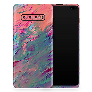 DesignSkinz Liquid Abstract Paint Remix V19 Protective Vinyl Decal Wrap Skin Cover Compatible with The Samsung Galaxy S20 (Screen Trim & Back Glass Skin)