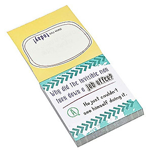 101 Tear-Off Lunchbox Notes with Laugh-Out-Loud Jokes for Kids, Funny Inspirational Encouragement for Kids, Space to Write Personal Message