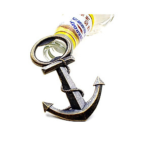 Youkwer 24 PCS Skeleton Nautical Anchor Bottle Opener with Exquisite Packaging for Wedding Party Favors Gift & Decorations (Antique Bronze)