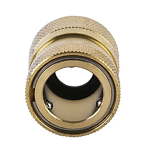Garden Hose Quick Connect Brass Hose Quick Connectors Water Hose Connector 3/4"GTH (3 Female Coupler+ 6 Male Nipples)