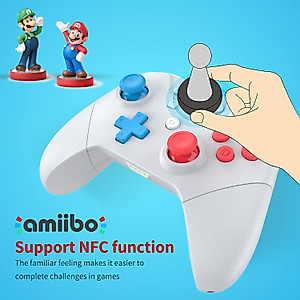 GCHT GAMING Switch Controller, Wireless Controller Compatible Nintendo Switch/Switch OLED/PC/Android with Turbo Motion Vibration (NFC)