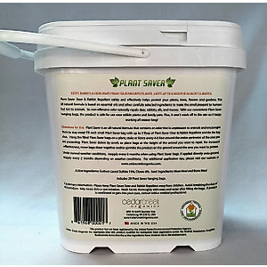 Plant Saver All Natural Deer & Rabbit Repellent, 4 lb. Tub, 20 refillable Bags