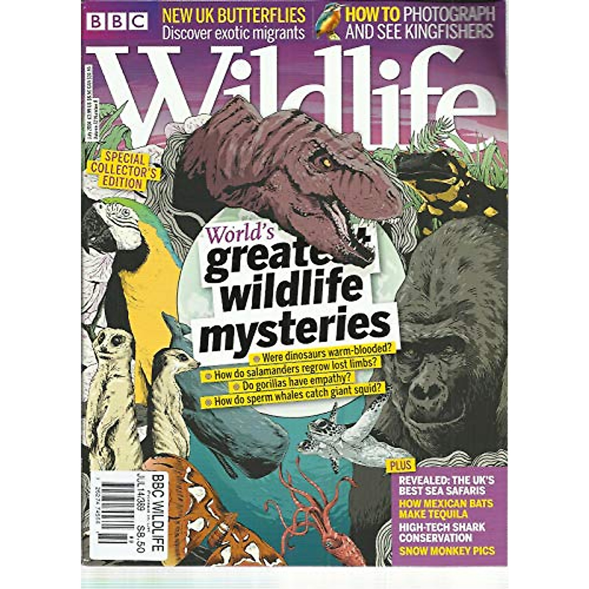 BBC WILD LIFE, JULY, 2014 VOL.32 NO. 8 (WORLD;S GREATEST WILDLIFE MYSTERIES)