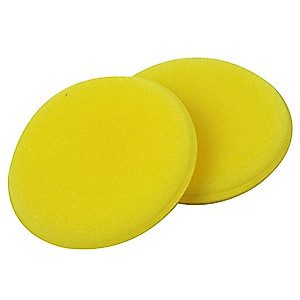 VORCOOL 6pcs Wax Applicator Foam Sponge Polish Pad Ultra-Soft Cleaning Tool for Clean Car Vehicle Auto Glass(Yellow)