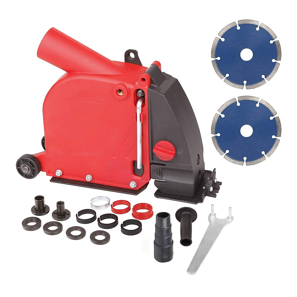 Aidelife Angle Grinder Dust Collection Attachment for Double-Cut Saw,Wall Chaser Dust Shroud 5 inch