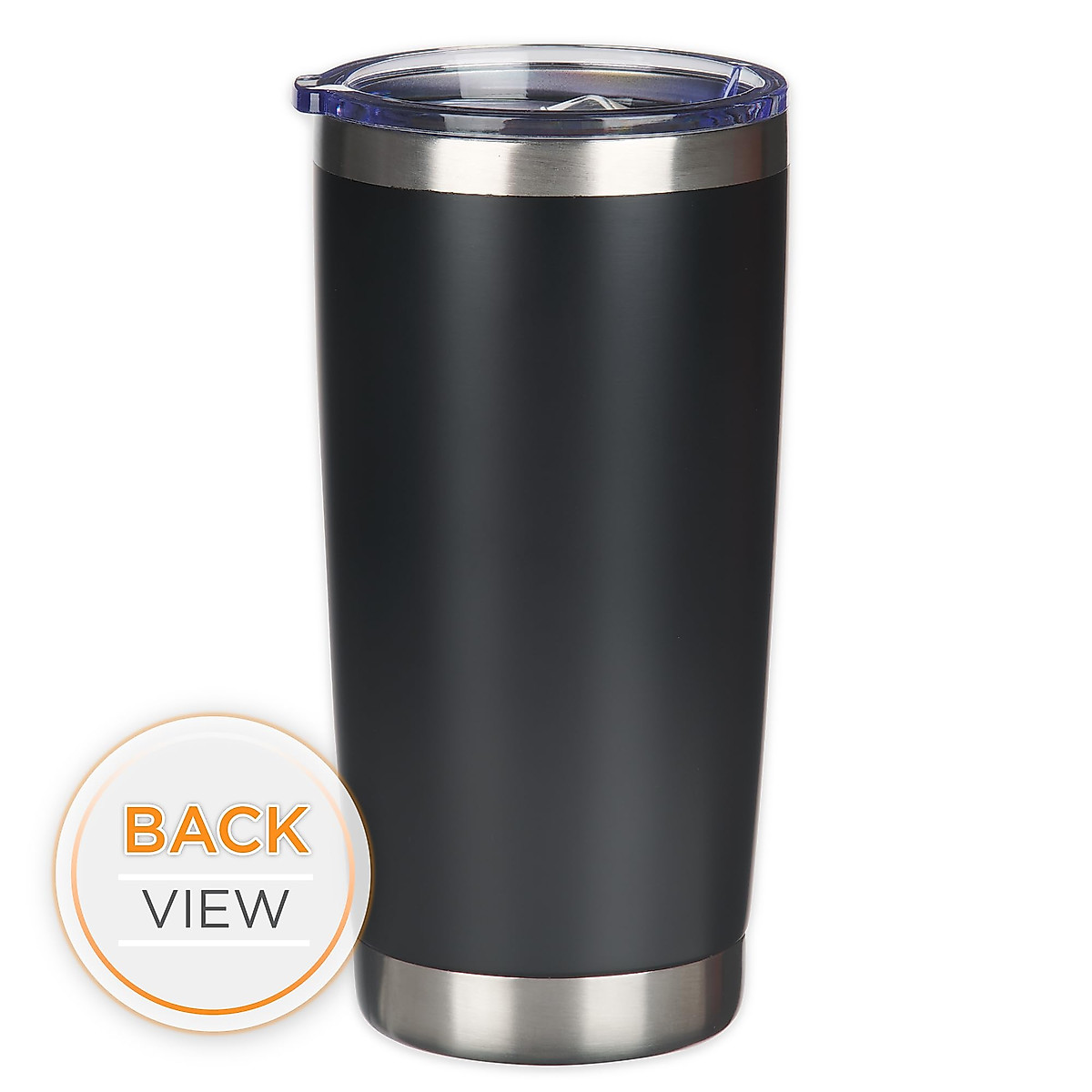 Christian Art Gifts Large Stainless Steel Inspirational Travel Mug Tumbler for Men & Women: Stand Firm Encouraging Bible Verse, Double Wall Vacuum Insulated w/Lid, Hot/Cold Beverage, Black, 18 oz.