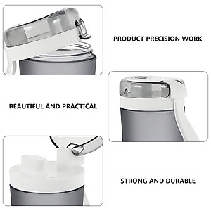 Healifty 1pc Frosted Shaker Cup Sports Plastic Bottle Large Capacity Water Bottle Plastic Drinking Bottle Portable Water Bottle Sports Water Kettle Plastic Water Bottle Outdoor Water Kettle