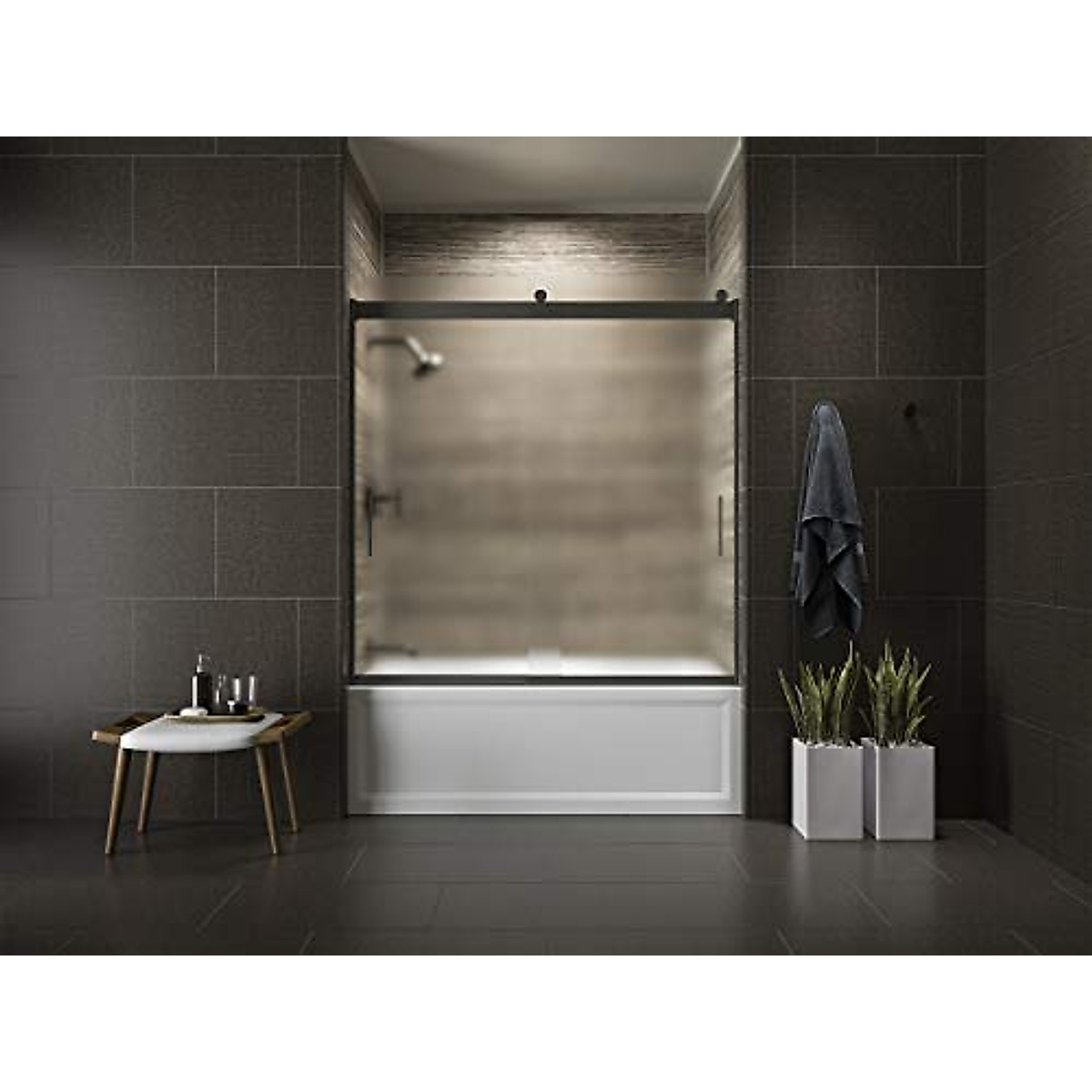 KOHLER K-1123-LA-0 Archer 60-Inch x 32-Inch Alcove Bath with integral apron, integral flange and left hand drain, White, one-size