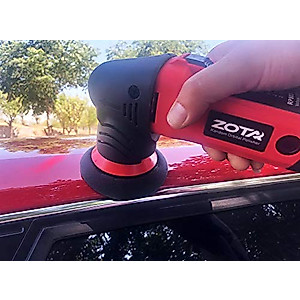 ZOTA Oribtal Polisher, 3 inch Dual Action Polisher with 13.1 feet Cord, Mini Polisher Kit and Polisher for Car Detailing.