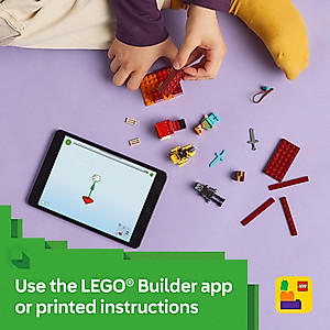 LEGO Minecraft The Nether Lava Battle Toy and Playset - Building Minecraft Toy for Kids, Ages 6+ - Alex, Wither Skeleton, Blaze and Strider Figures for Pretend Play - Gift Idea for Birthdays - 21266