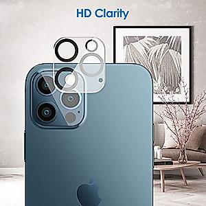 JETech Screen Protector for iPhone 12 Pro 6.1-Inch with Camera Lens Protector (Not for iPhone 12), Tempered Glass Film, 2-Pack Each